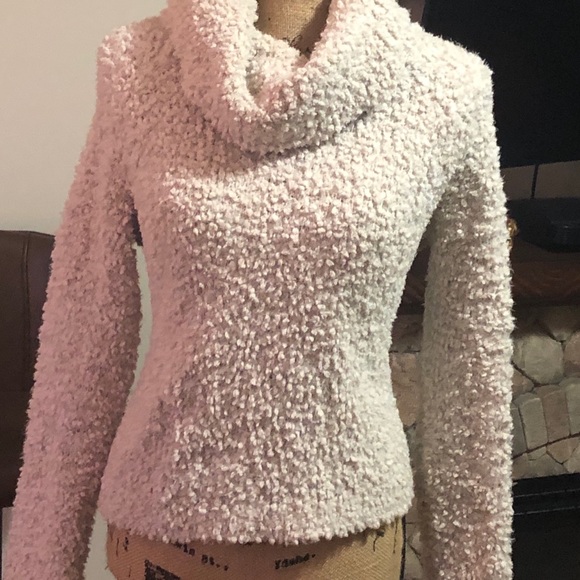 Pink Republic | Sweaters | Fuzzy Cow Neck Sweater Long Sleeves | Poshmark